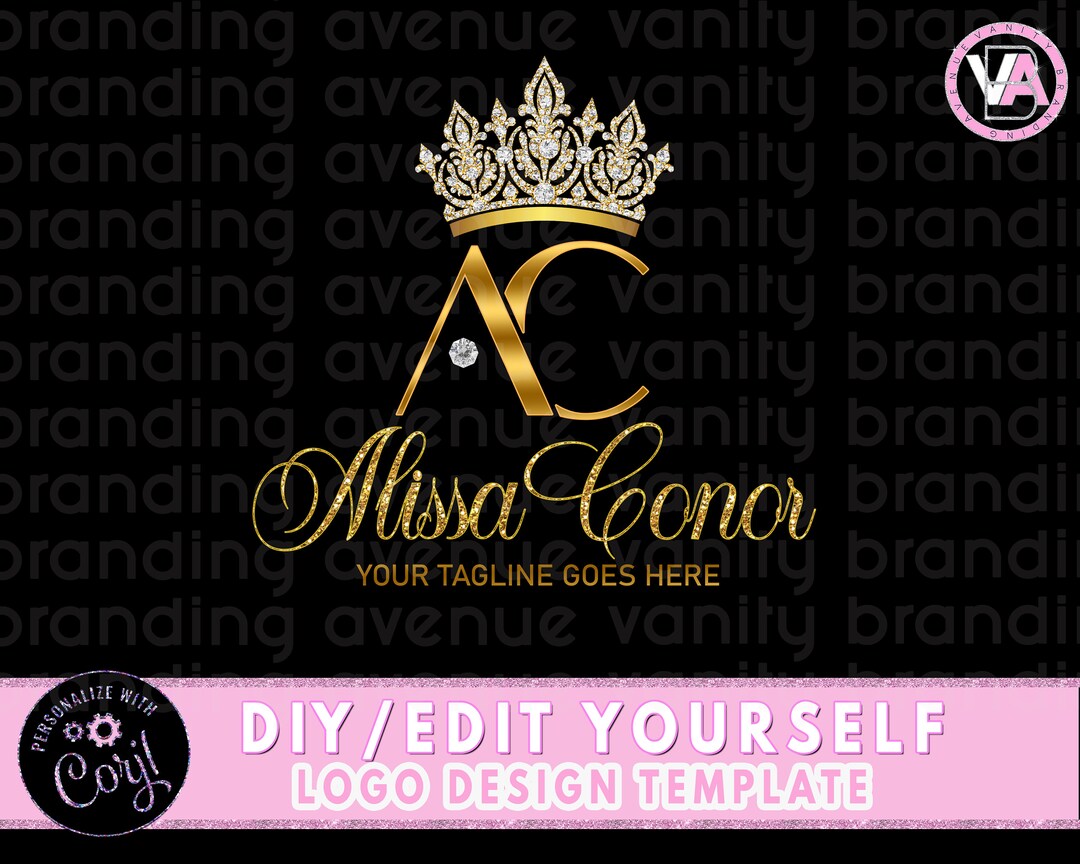 Crown Logo, Boutique Logo, Fashion Logo, Beauty Logo, Gold Logo Design ...