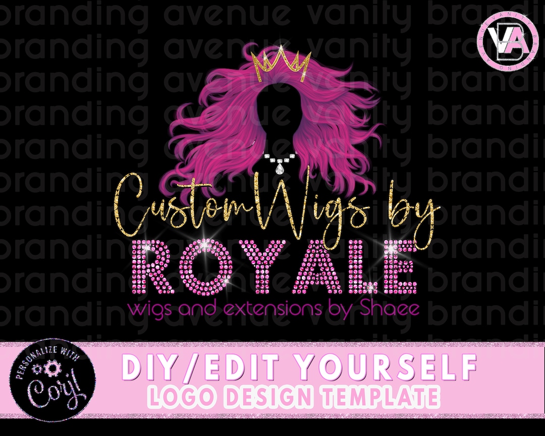 Hair Logo, Hair Business Logo, Wigs Logo, Logo for Hair, Hair Bundles ...