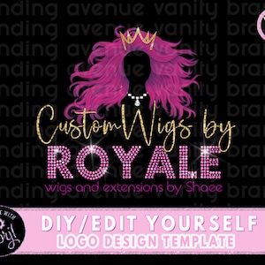 Hair Logo, Hair Business Logo, Wigs Logo, Logo for Hair, Hair Bundles ...
