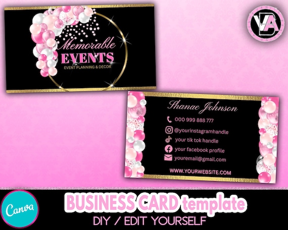 Event Planner Business Cards Business Card Showcase By Socialite