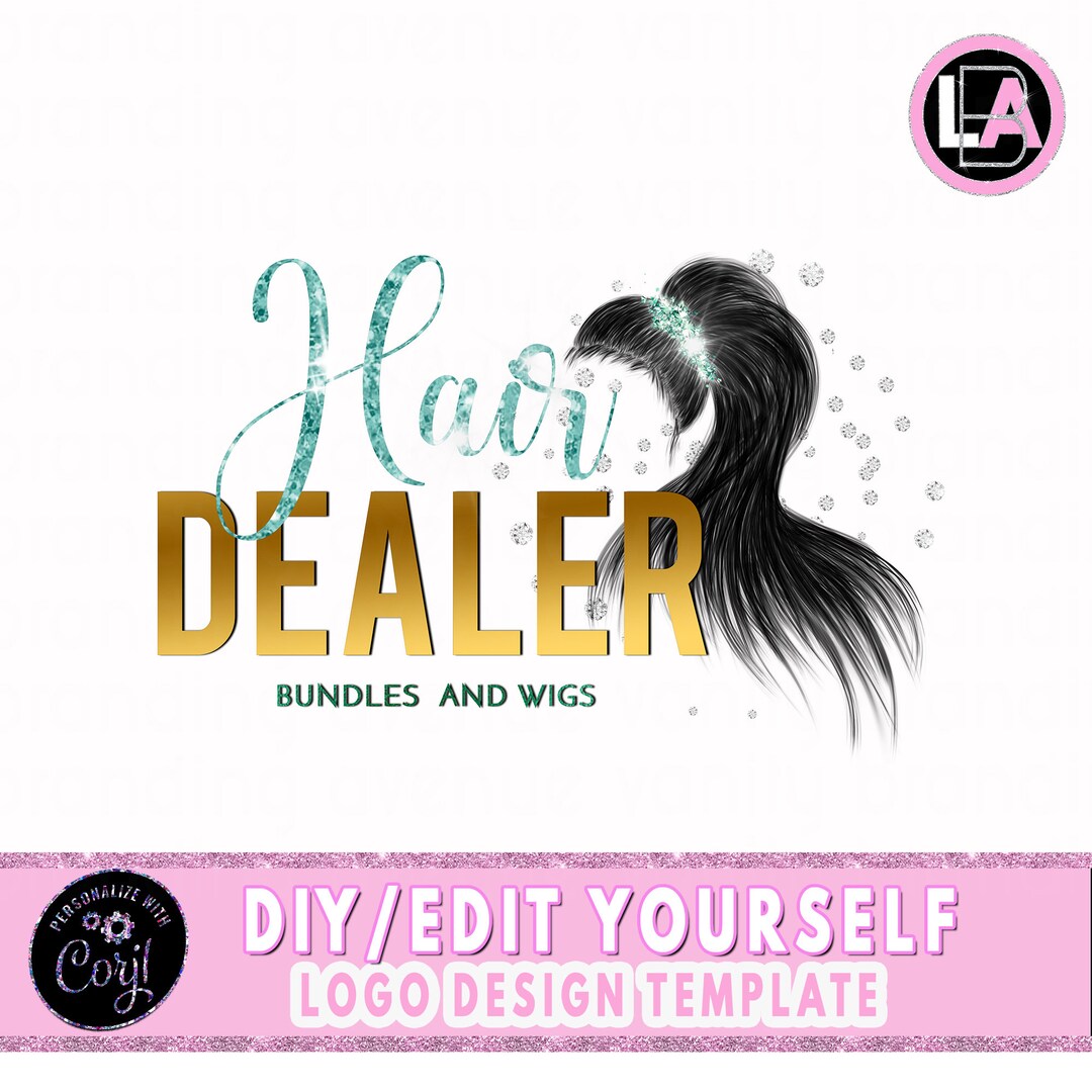 Hair Logo, Wigs Logo, Hair Extensions Logo, Logo for Wig Business, Hair ...