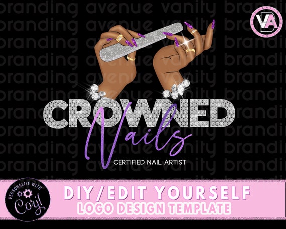 Nail Tech Logo Nails Logo Nail Artist Logo Nail Technician - Etsy