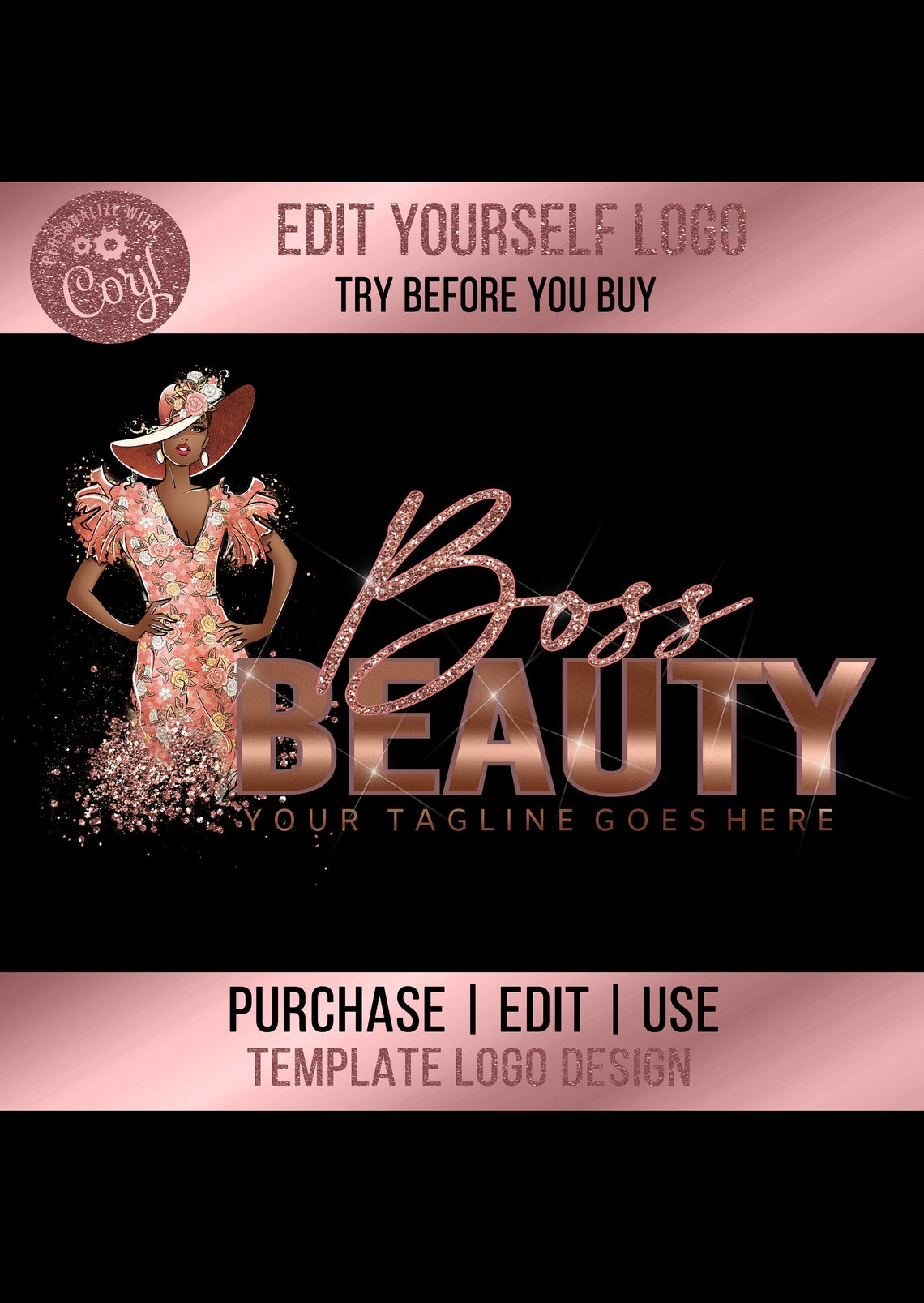 DIY Boutique Logo Beauty Logo Logo Design Fashion Logo | Etsy