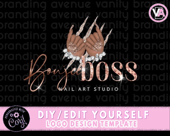 Nail Tech Logo Nail Artist Logo Nails Logo Nail Technician - Etsy