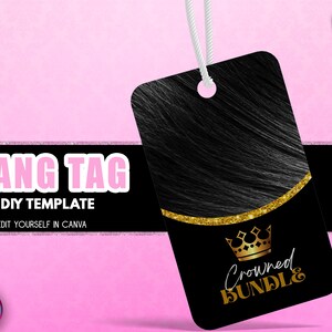 Bundle Wrap, Hair Tag, Hair Bundle Wrap, Hair Hang Tag, Hair Business ...