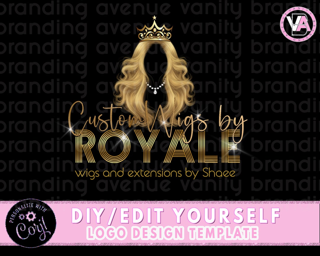Hair Logo, Hair Business Logo, Wigs Logo, Logo for Hair, Hair Bundles ...