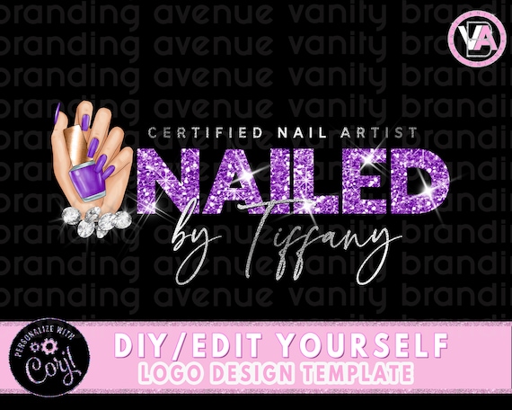 Nail Tech Logo Nails Logo Nail Artist Logo Nail Technician - Etsy