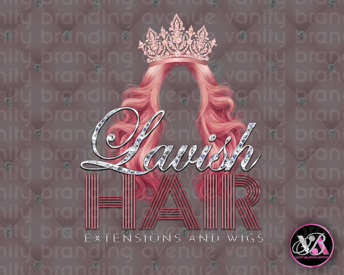 Hair Logo Wigs Logo Design Hair Bundles Logo Hair Extensions - Etsy