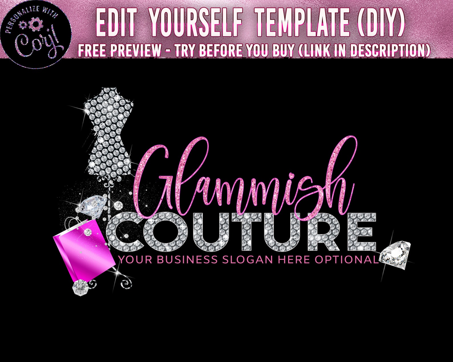 DIY Boutique Logo Boutique Logo Design Clothing Logo - Etsy