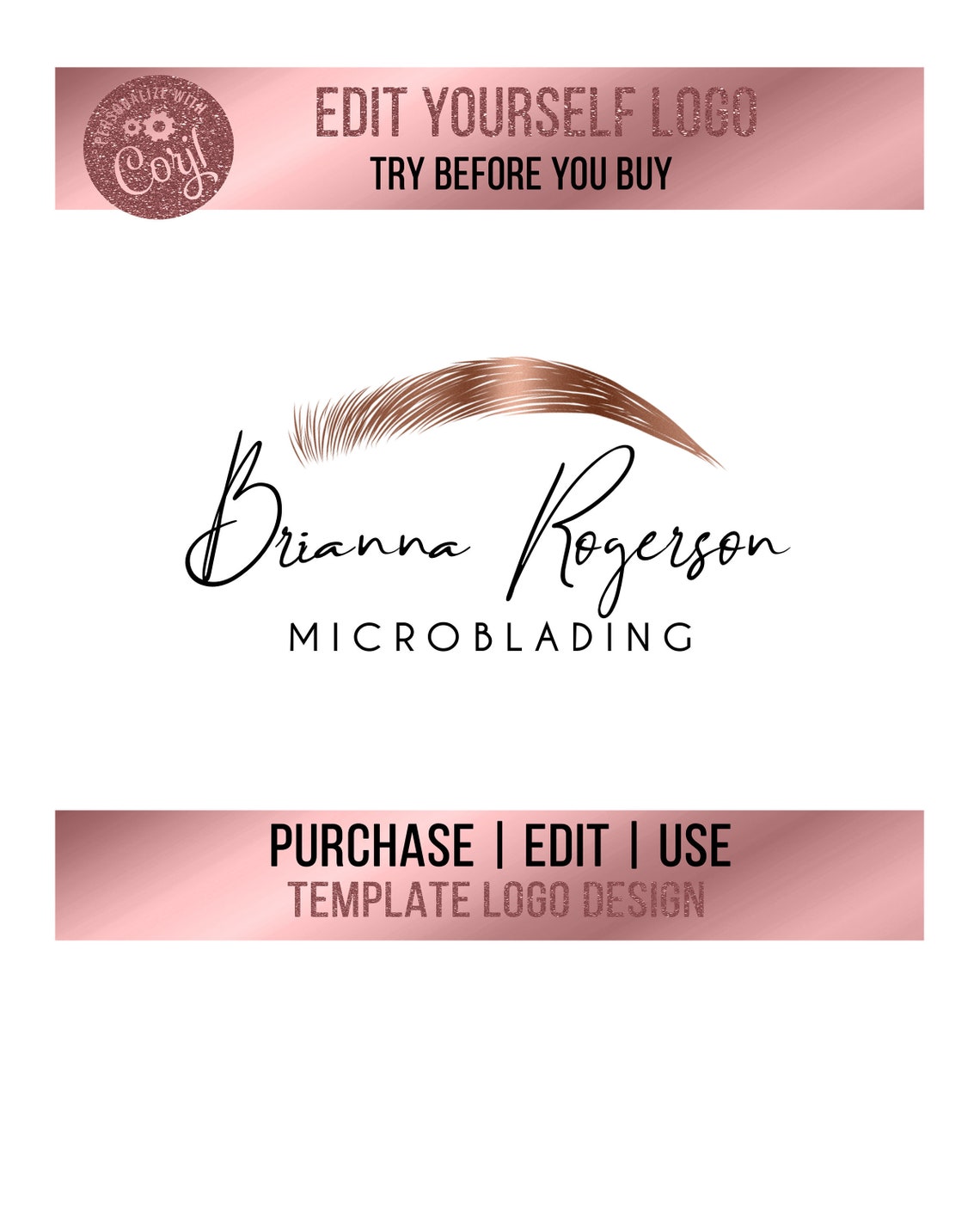 Brows Logo Microblading Logo Eyebrows Logo Salon Logos - Etsy