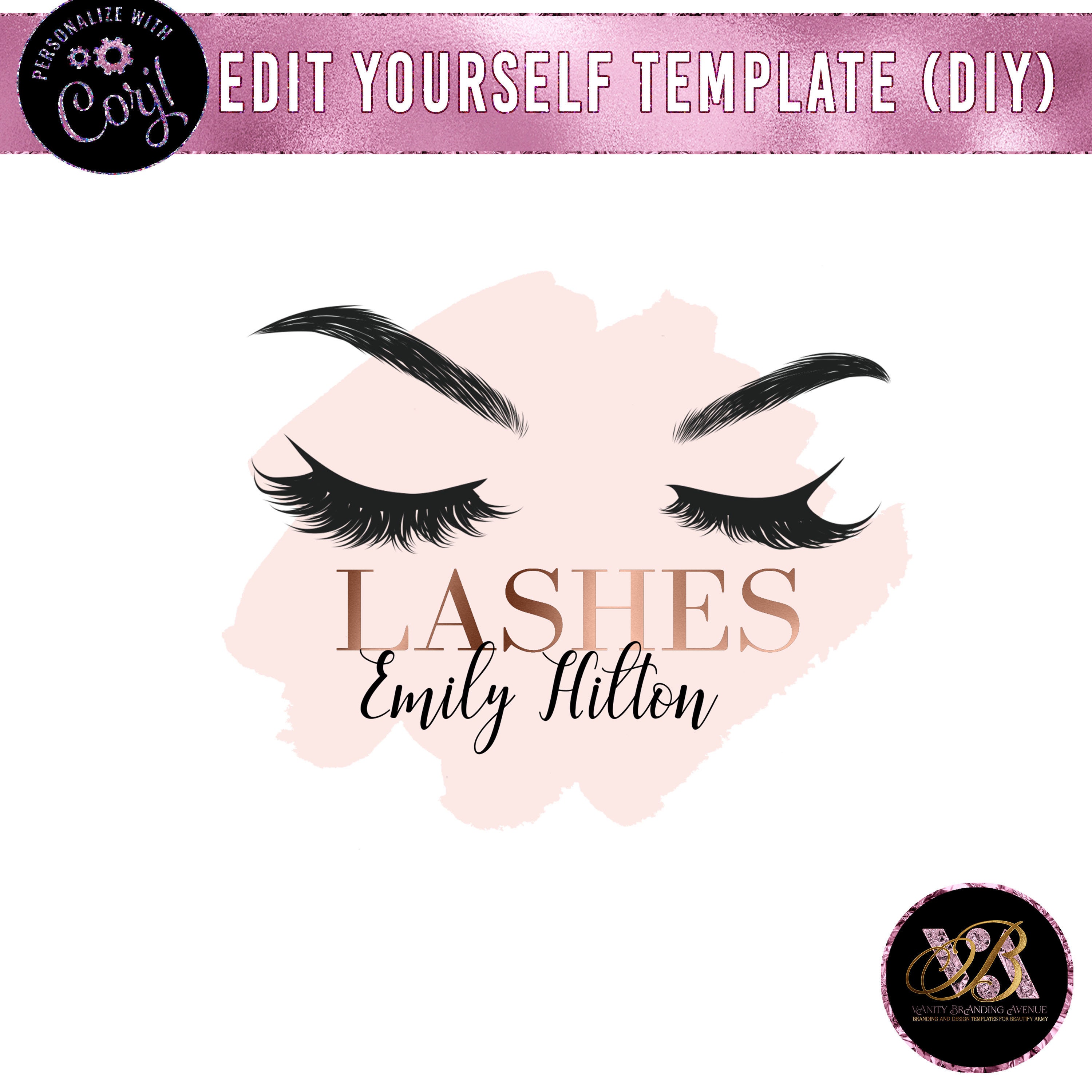 Lash Extensions Logo Lashes Logo Eyelashes Logo Eyelash | Etsy