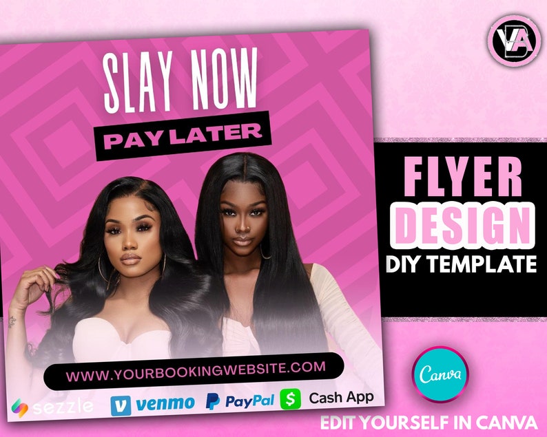 Pay Later Template, Slay Now Pay Later Flyer, Hair Flyer, Hair ...