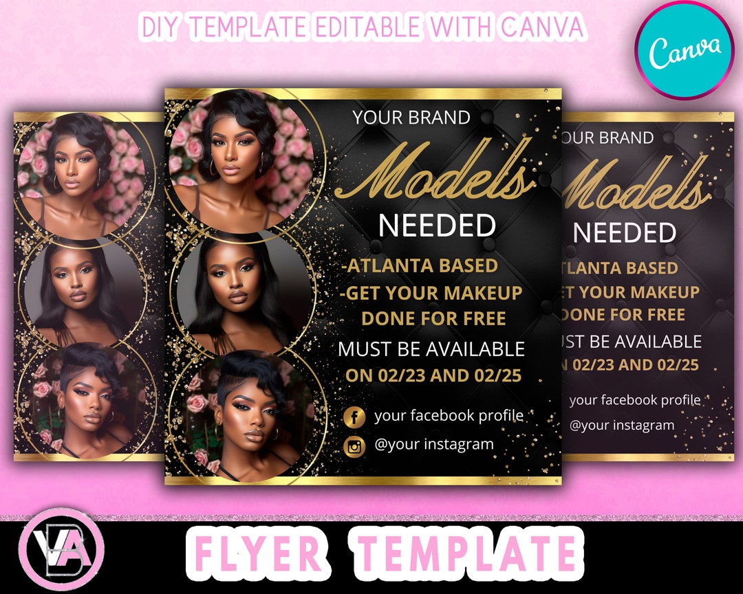 Models Needed Template, Makeup Flyer, Models Needed Flyer, Lashes Flyer ...