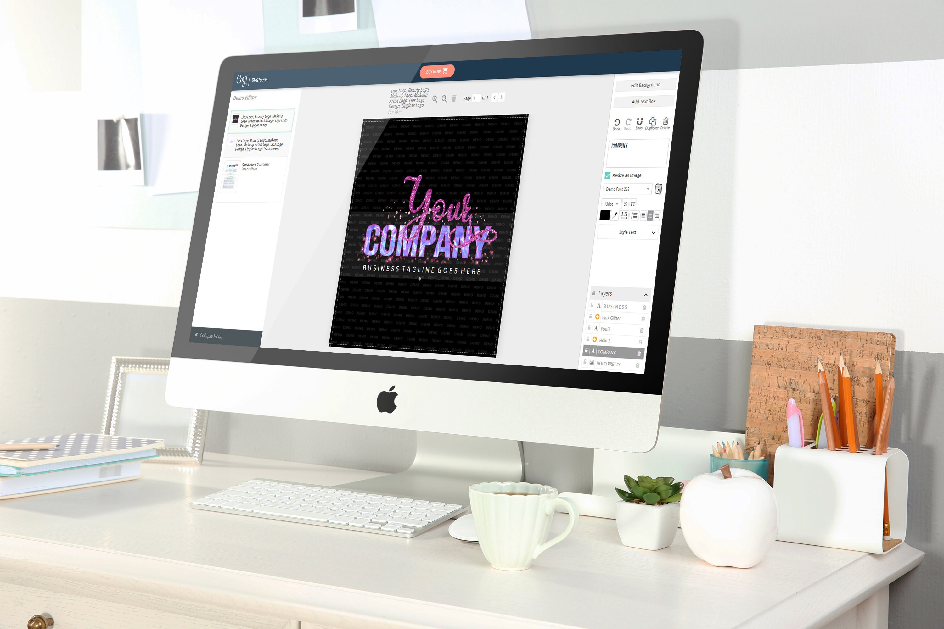 DIY Holographic Logo Hair Logo Fashion Logo Boutique Logo - Etsy