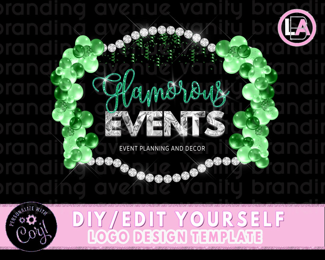 Events Logo, Balloons Logo, Balloon Decorations Logo, Event Planner ...