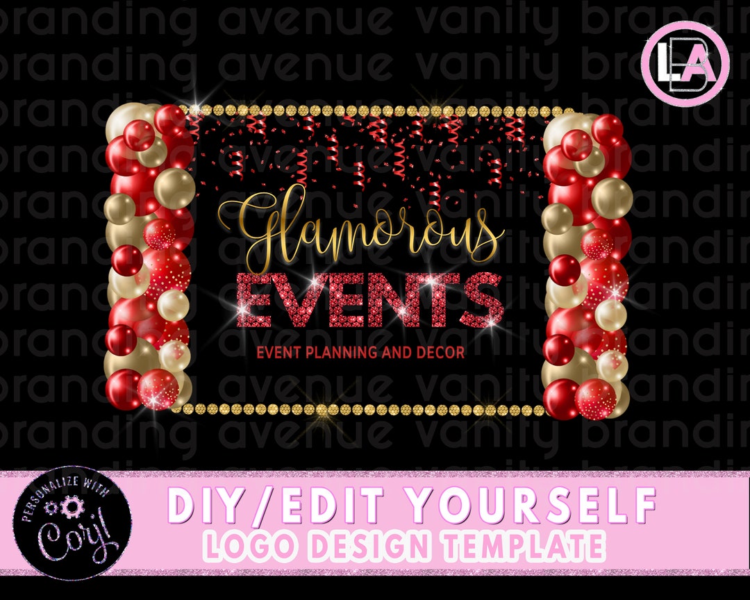 Events Logo, Balloons Logo, Balloon Decorations Logo, Event Planner ...