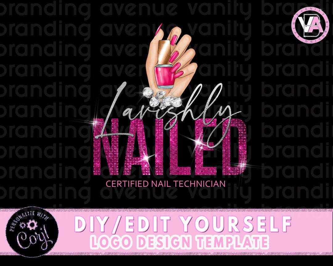Nails Tech Logo Nails Logo Nail Artist Logo Nail Technician - Etsy