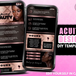 Acuity Scheduling Template Acuity Site Template Makeup - Etsy