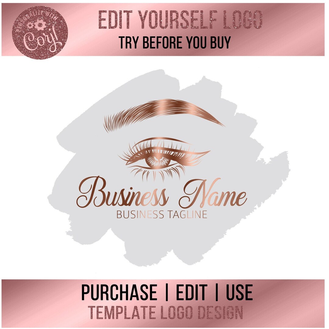 Brows Logo Microblading Logo Lashes Logo Makeup Logo Lash - Etsy