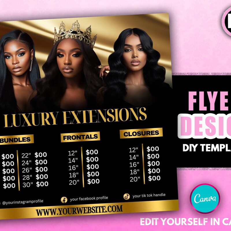 Extension Price List - Etsy