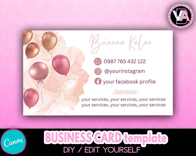 Event Planner Business Card Party Planner Business Card - Etsy