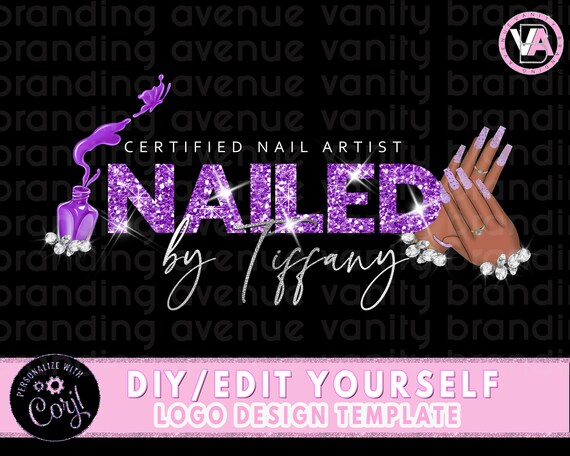 Nail Technician Logo Nails Logo Nail Artist Logo Nail Tech - Etsy