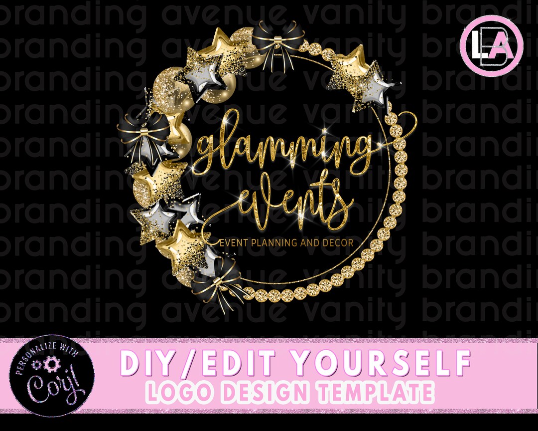 Balloons Logo Design, Event Planner Logo, Party Planner Logo, Party ...