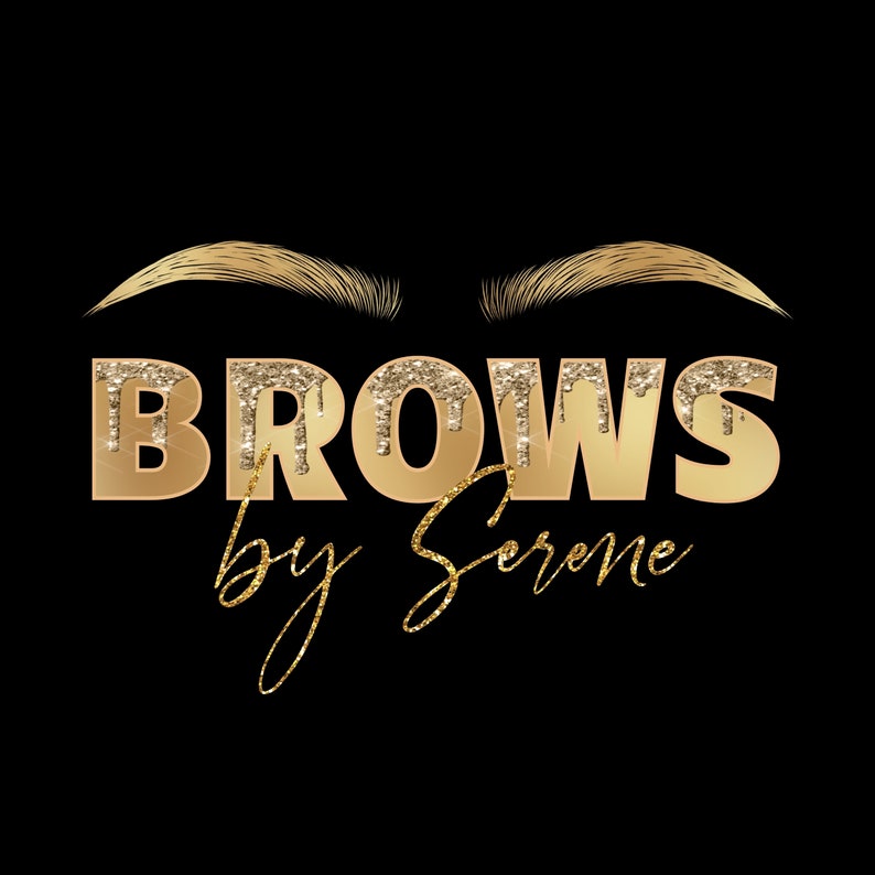 DIY Brows Logo Microblading Logo Gold Logo Brow Logo | Etsy