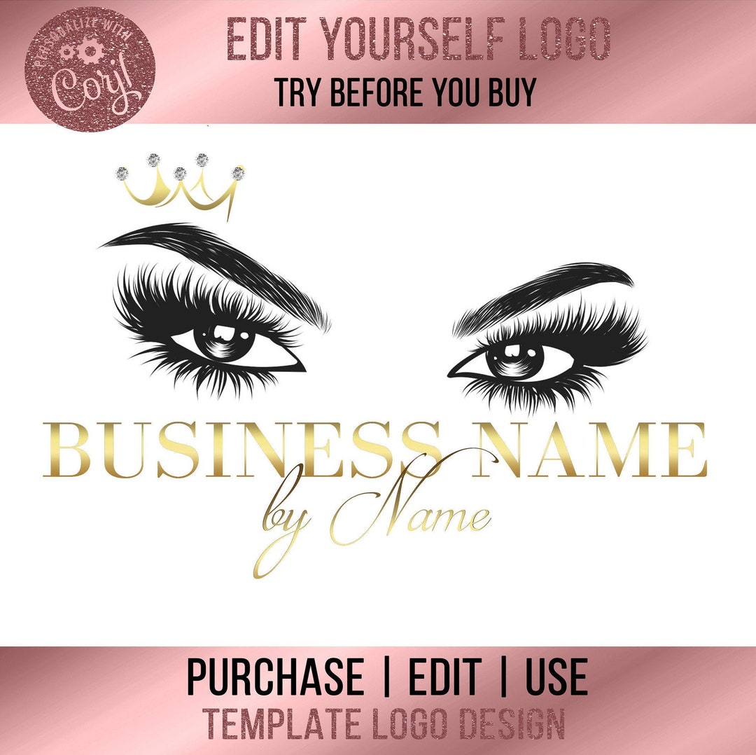 Lash Logo, Lash Artist Logo, Lash Tech Logo, MUA Logo, Brow Logo ...