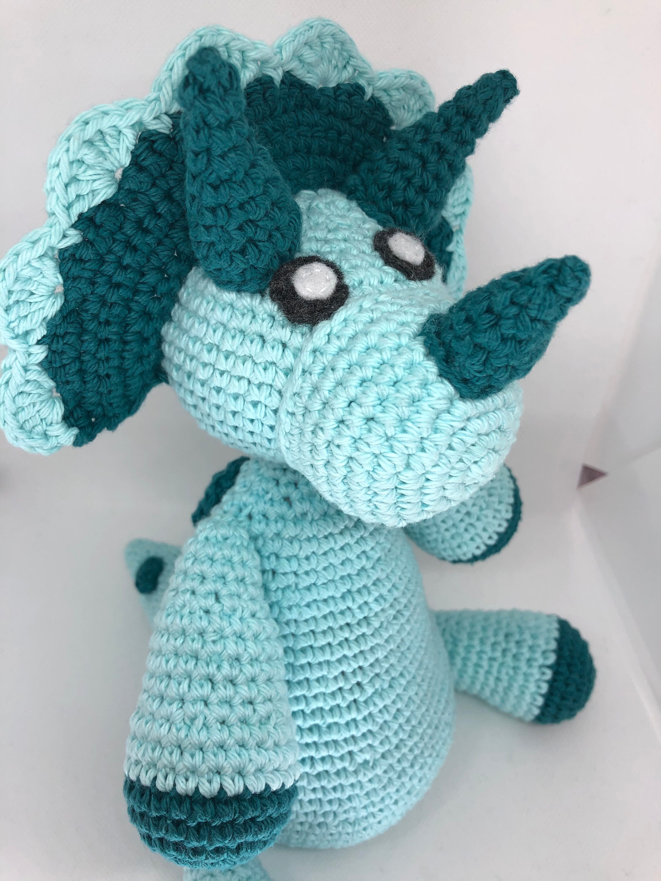 Crochet Triceratops Pattern - Etsy