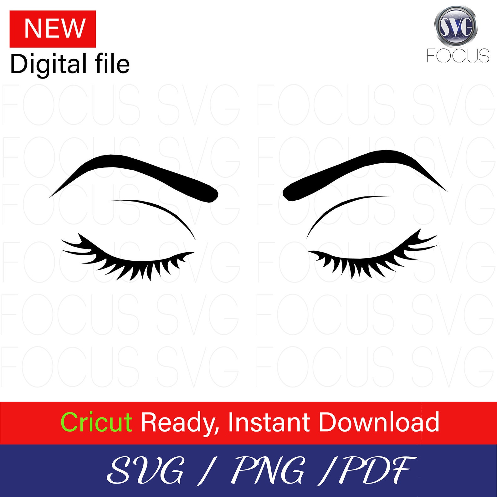 Eyelashes Svg File, Eyebrows SVG, Instant Download Woman Eyelashes SVG ...