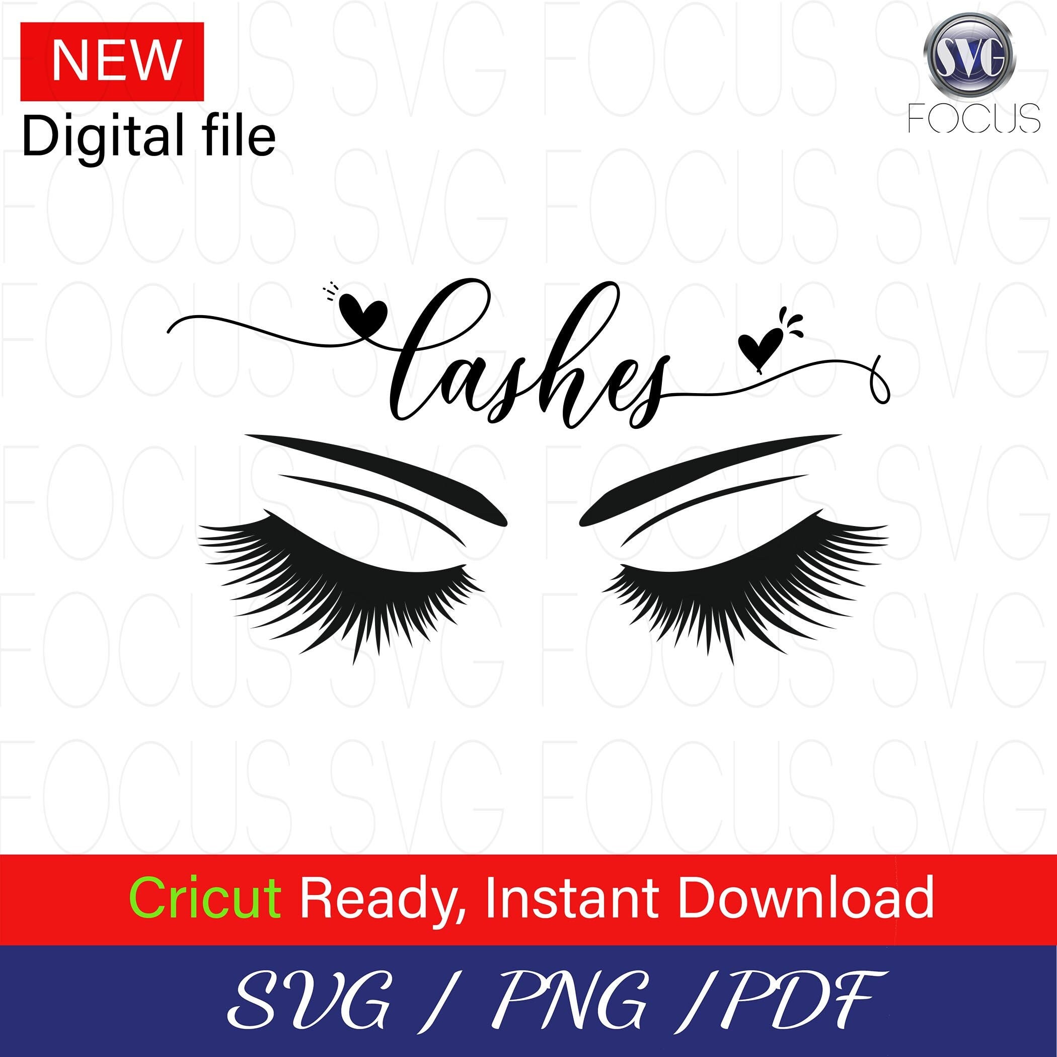 Eyelash SVG for Cricut and Silhouette Digital Download - Etsy