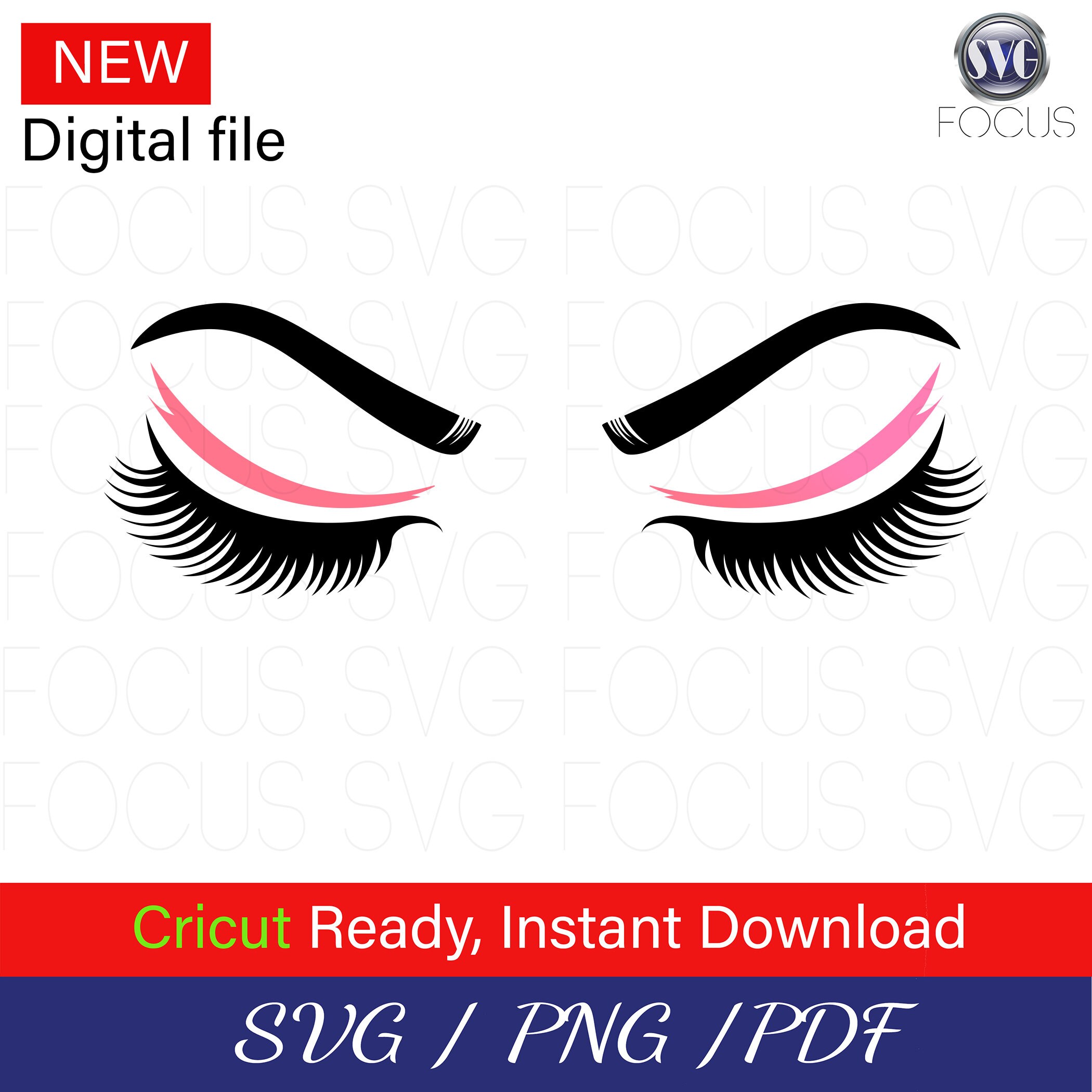 Lashes SVG, Eyelashes Svg, Beauty Svg, Eyebrows Svg, Makeup Svg, Lash ...