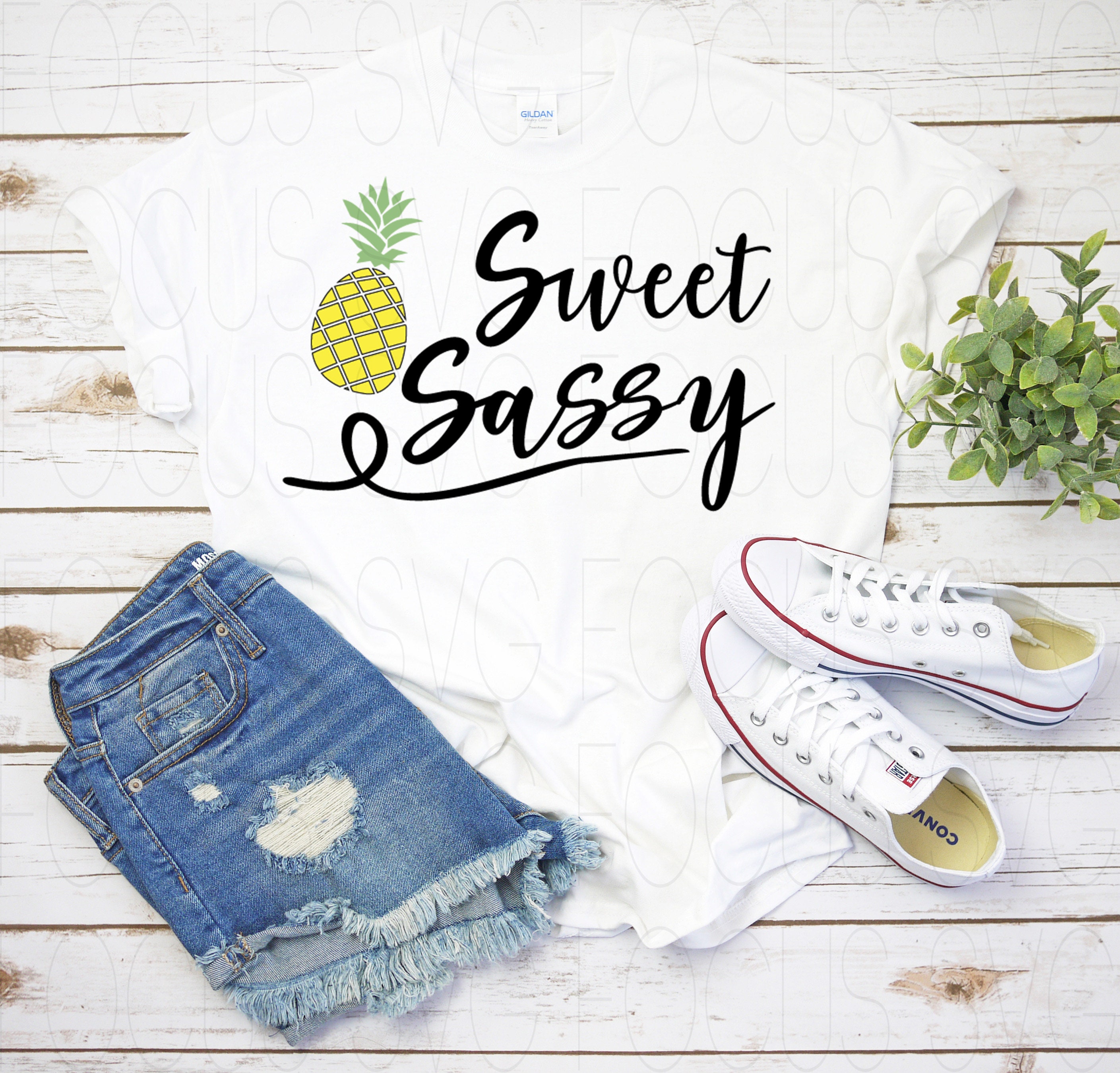 Sweet Sassy Svg Pineapple Sweet Sassy Pineapple Svgsassy Etsy