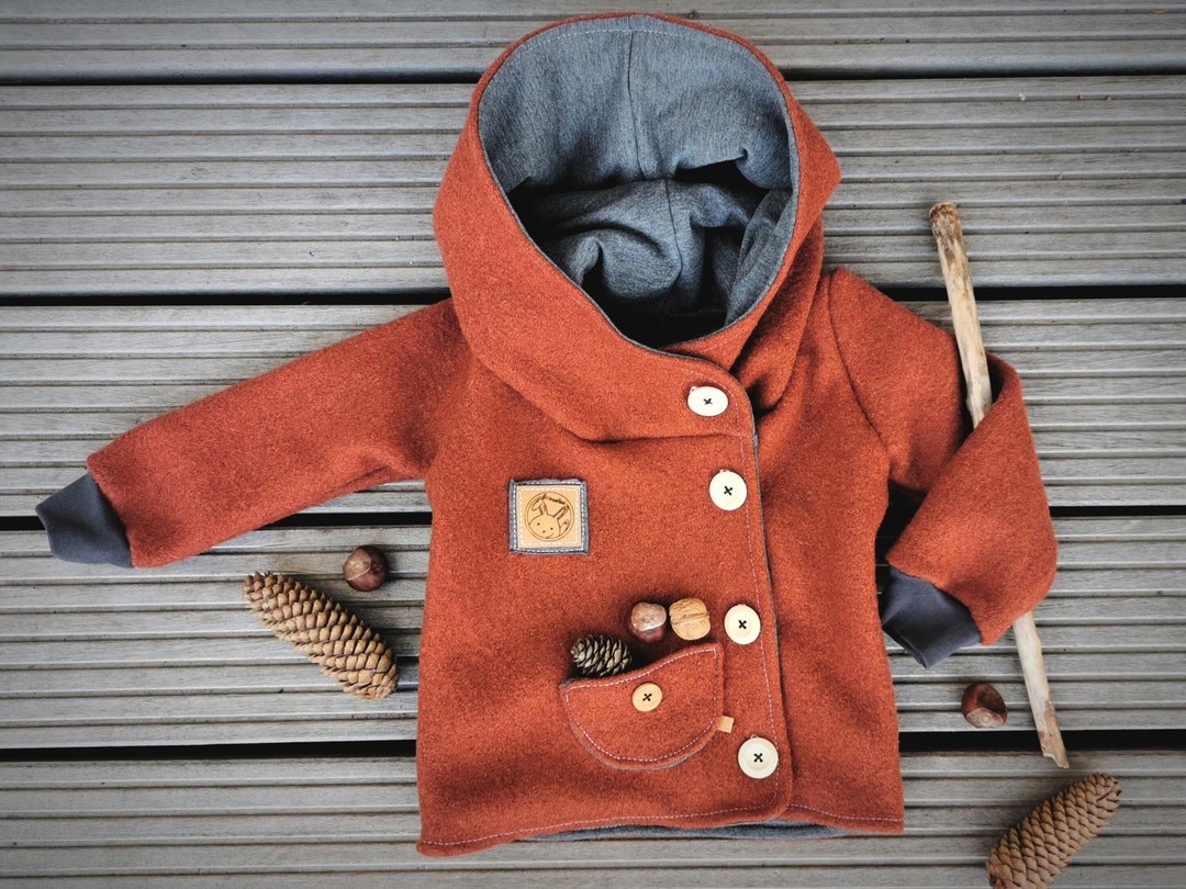 Whale Jacket Rust/dark Grey - Etsy