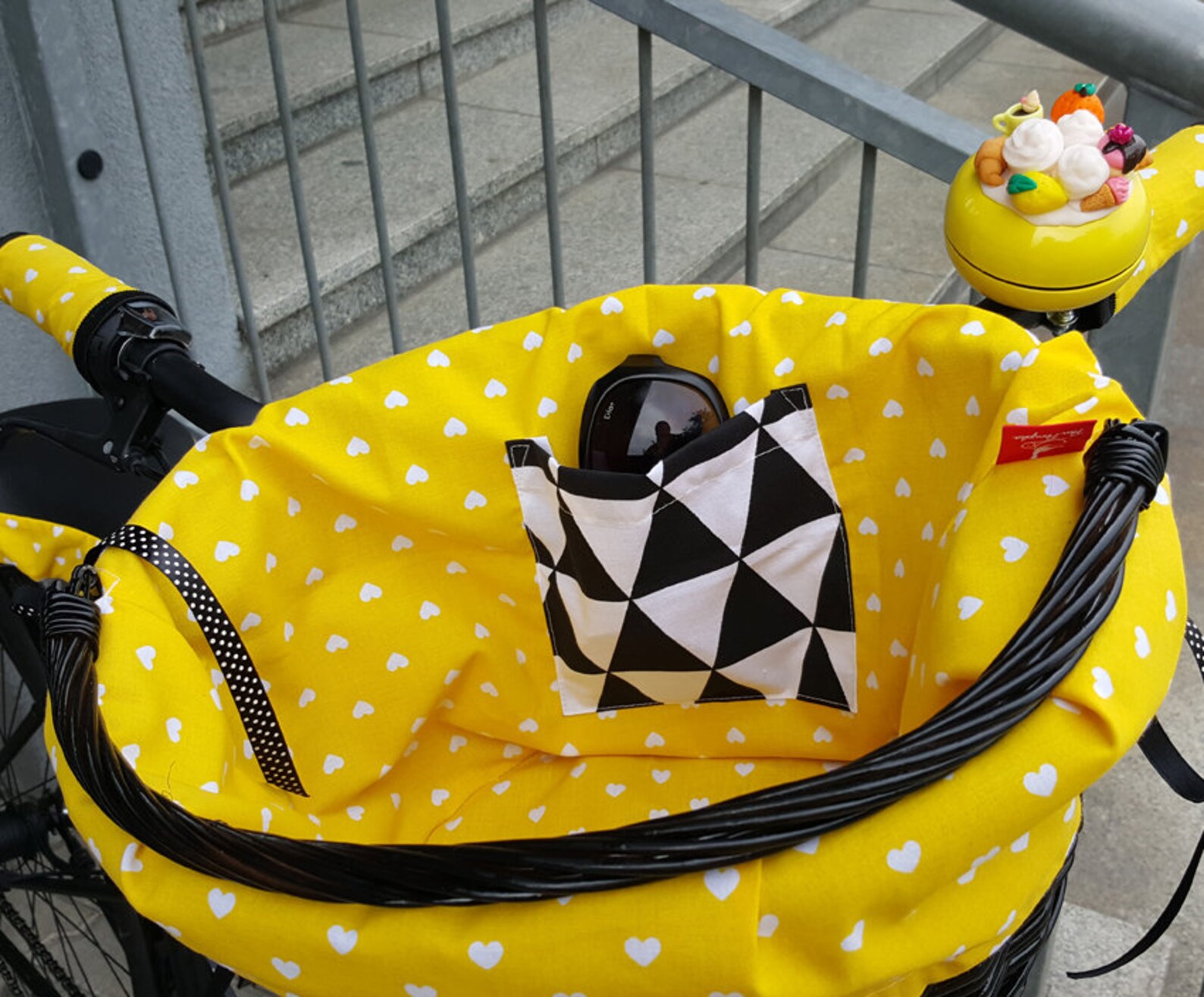 Yellow Bike Bell Hand Decorated - Etsy