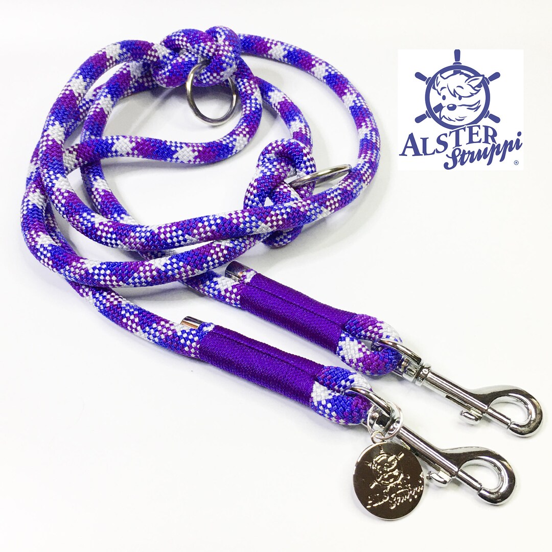 Correa para perros ajustable, violeta, lila, blanca, AlsterStruppi ...