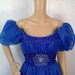80s Vintage PROM Mike Benet Formals Blue Sparkle Metallic Gown Sequins ...
