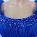 80s Vintage PROM Mike Benet Formals Blue Sparkle Metallic Gown Sequins ...