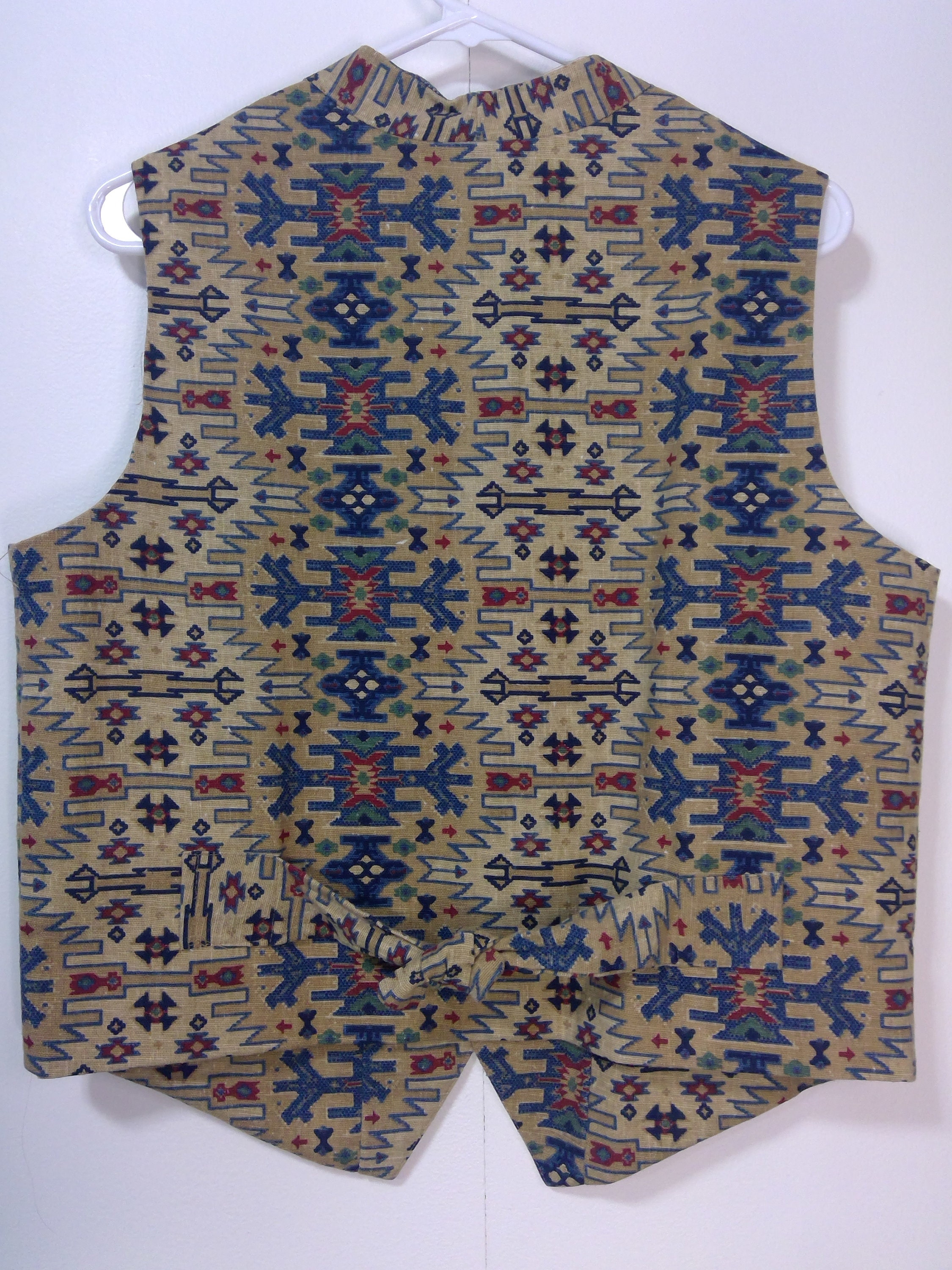 90s Vintage Aztec Indigenous Vest Scott Taylor USA Made Size 10 - Etsy