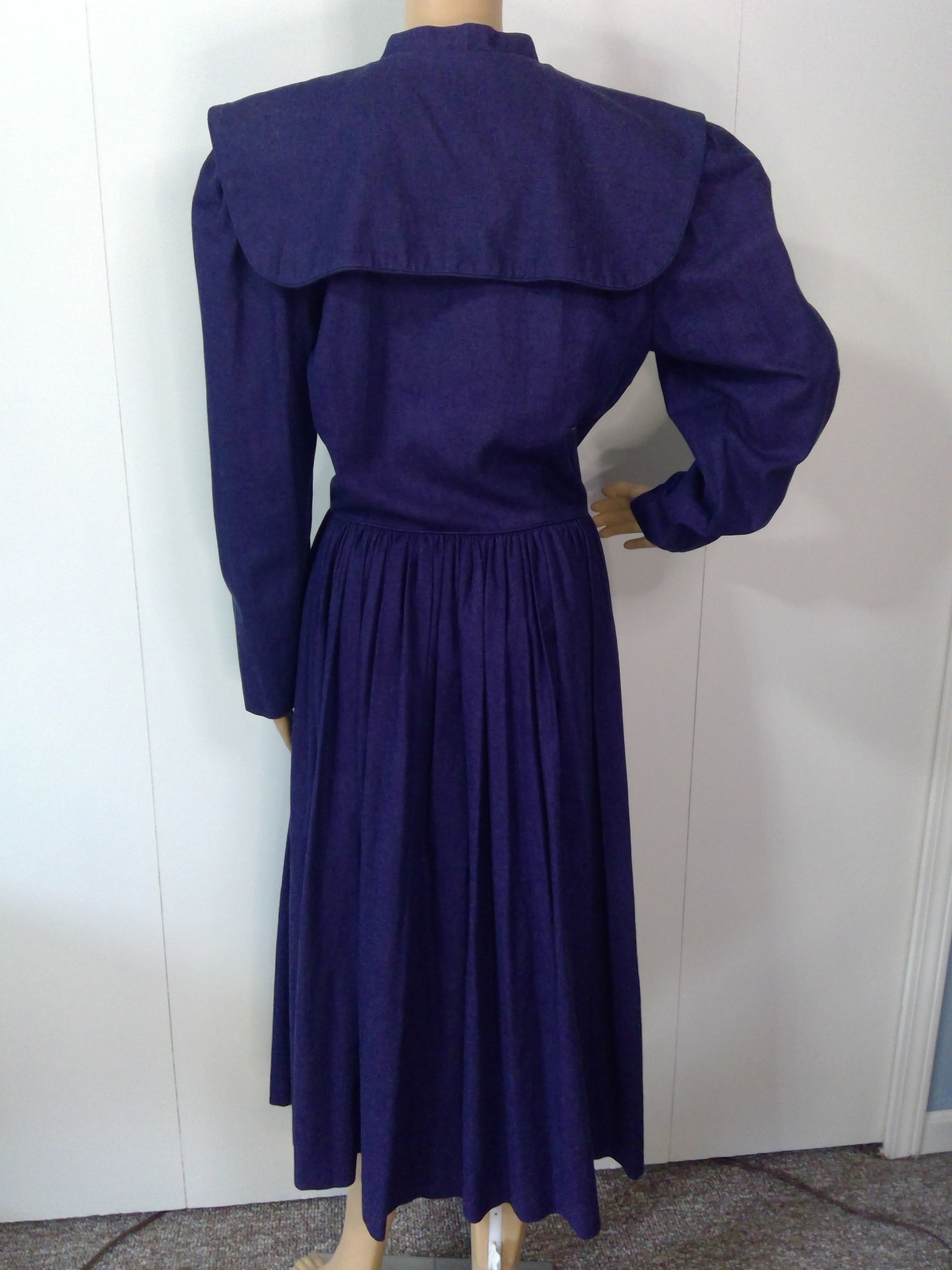 80s Vintage Western Style Dark Denim Dress From Just Like That USA Made ...