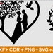 Set of 6 Amazing Wedding Heart SVG, Wedding Heart Sign, Wedding SVG ...