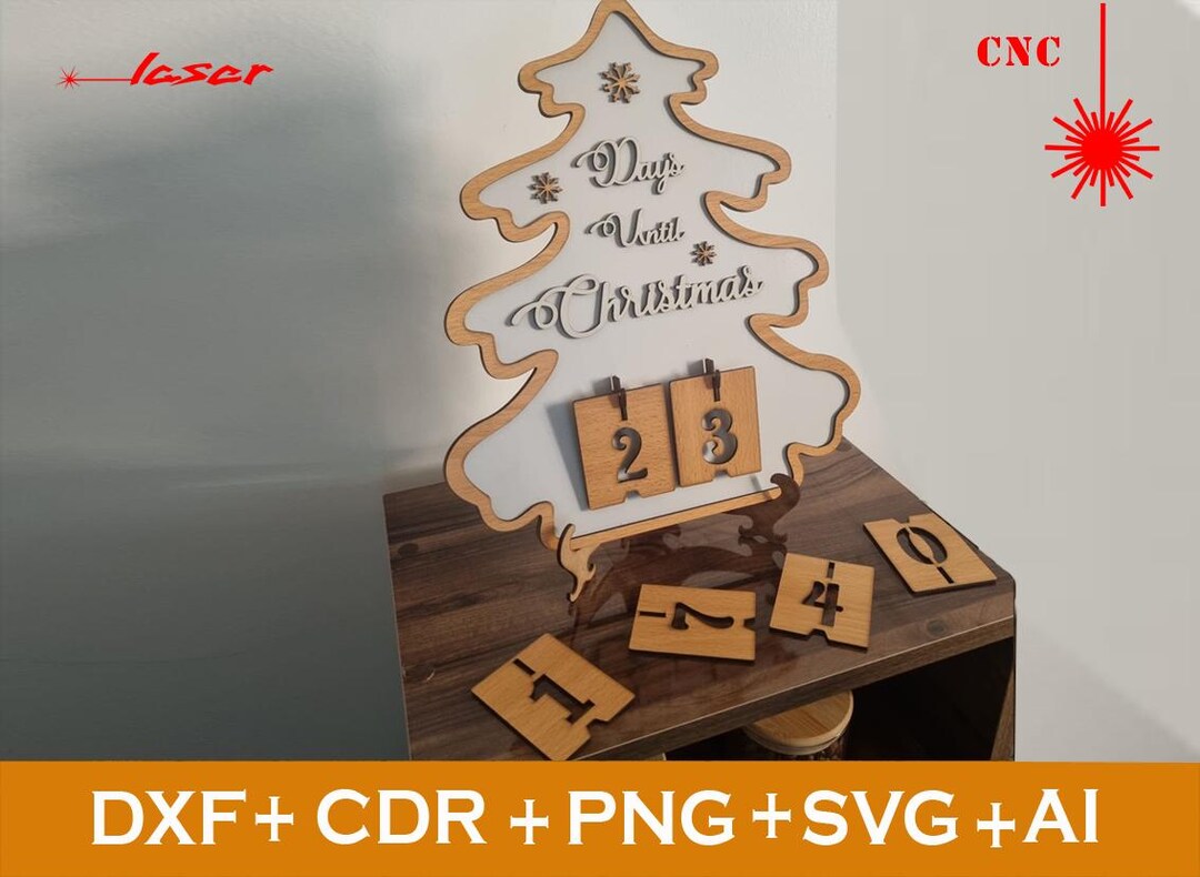 Countdown to Christmas Svg, Countdown Calendar SVG, Countdown to ...