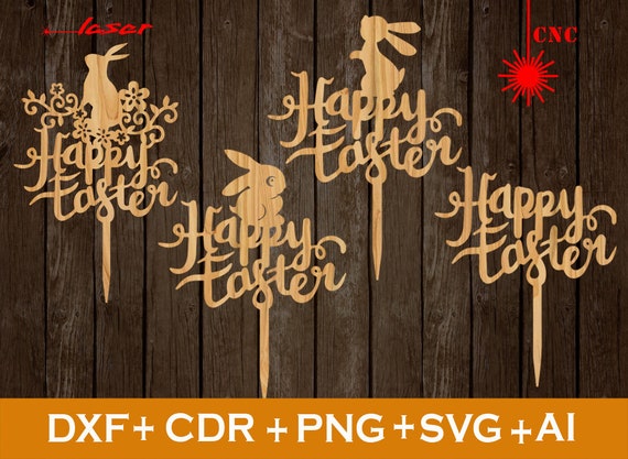 Bunny Cake Topper Easter Cake Topper Easter Topper Svg | Etsy