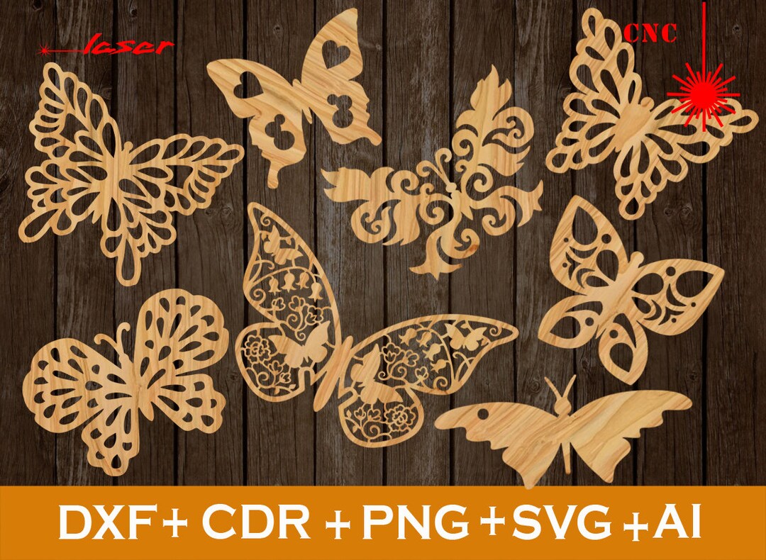 8 Layered Butterflies SVG Bundle | Butterfly SVG Bundle | Butterfly ...