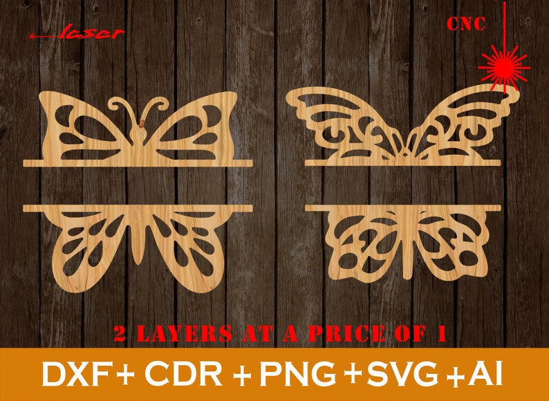 Butterfly SVG Butterfly Split Name SVG Butterfly SVG Bundle - Etsy