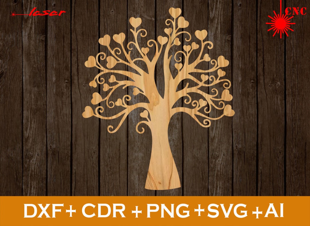 Wedding Heart Guest Book, Wedding Tree SVG, Wedding Tree Arnament ...
