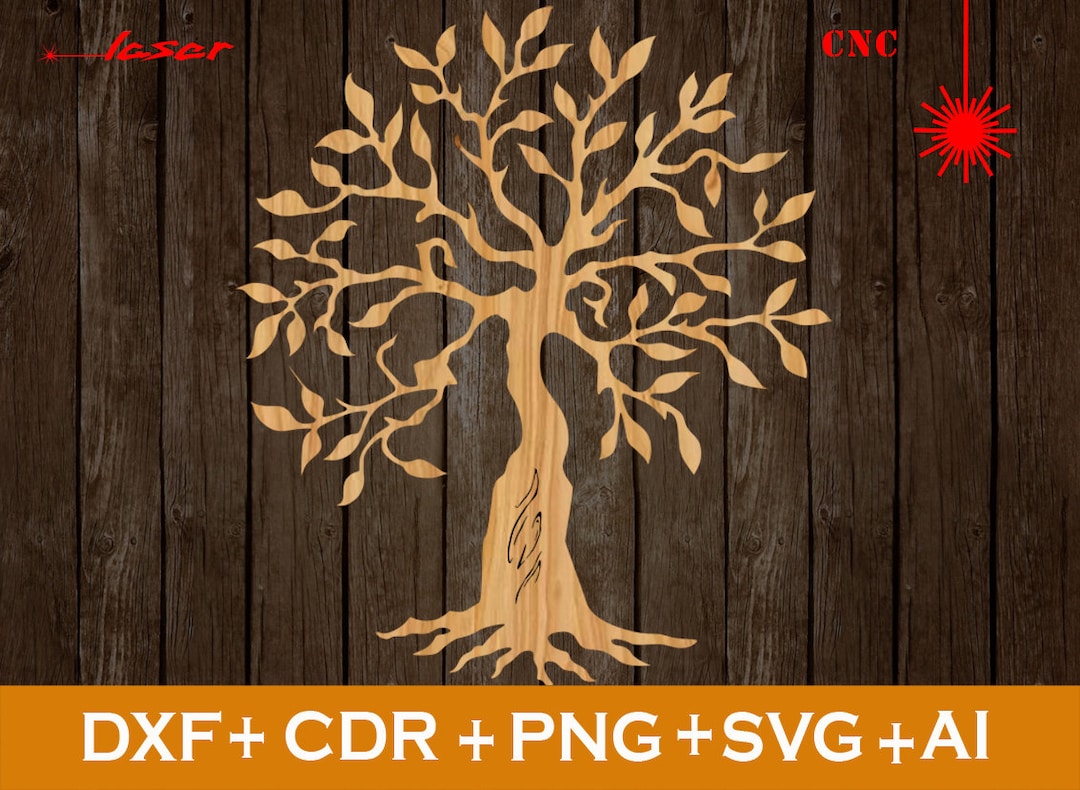 Laser Cut Pano, Tree Lasercut DXF, Home Decor, Tree Patterns, Tree Wall ...