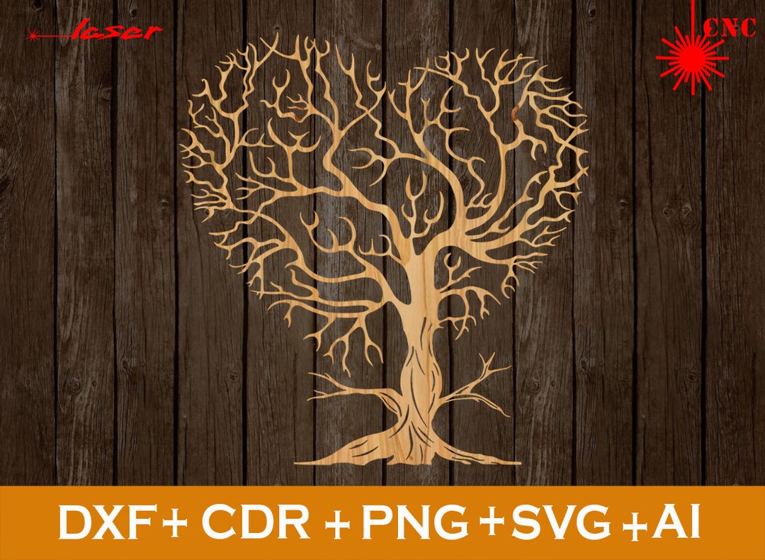Laser Cut Pano Tree Lasercut DXF, Home Decor, Tree Patterns, Tree Wall ...