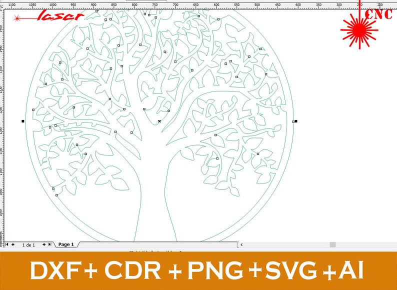 Olive Tree Svg Laser Cut Pano Tree Lasercut DXF Home Decor - Etsy